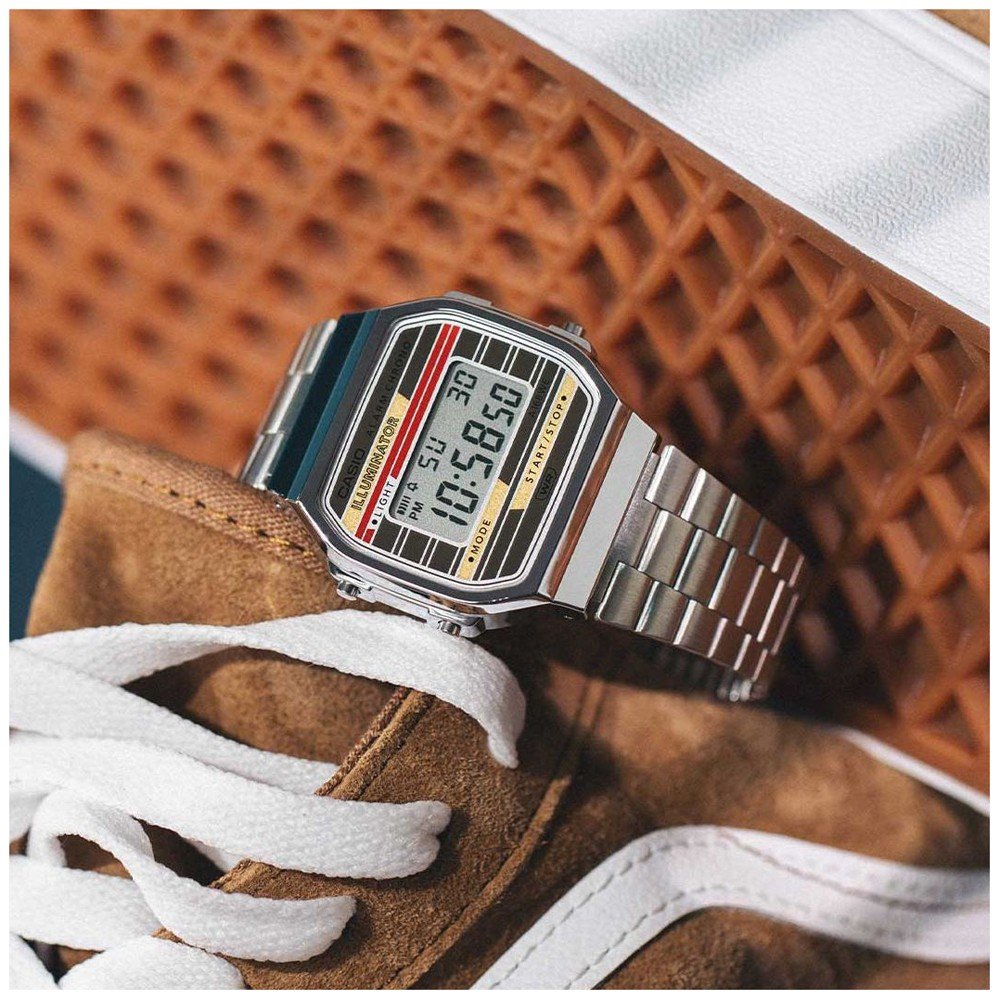 Casio Vintage A168WEHA-9AEF Film card calculator Watch • EAN ...