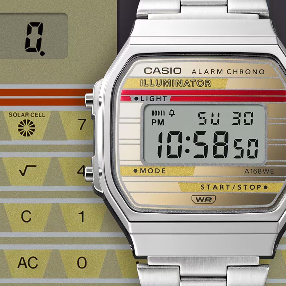 Casio Vintage A168WEHA-9AEF Film card calculator Watch • EAN: 4549526367410 • Mastersintime.com