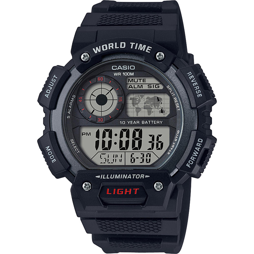 Casio AE 1400WH 1AVEF Watch World Timer Casio AE 1400WH 1AVEF Watch World Timer