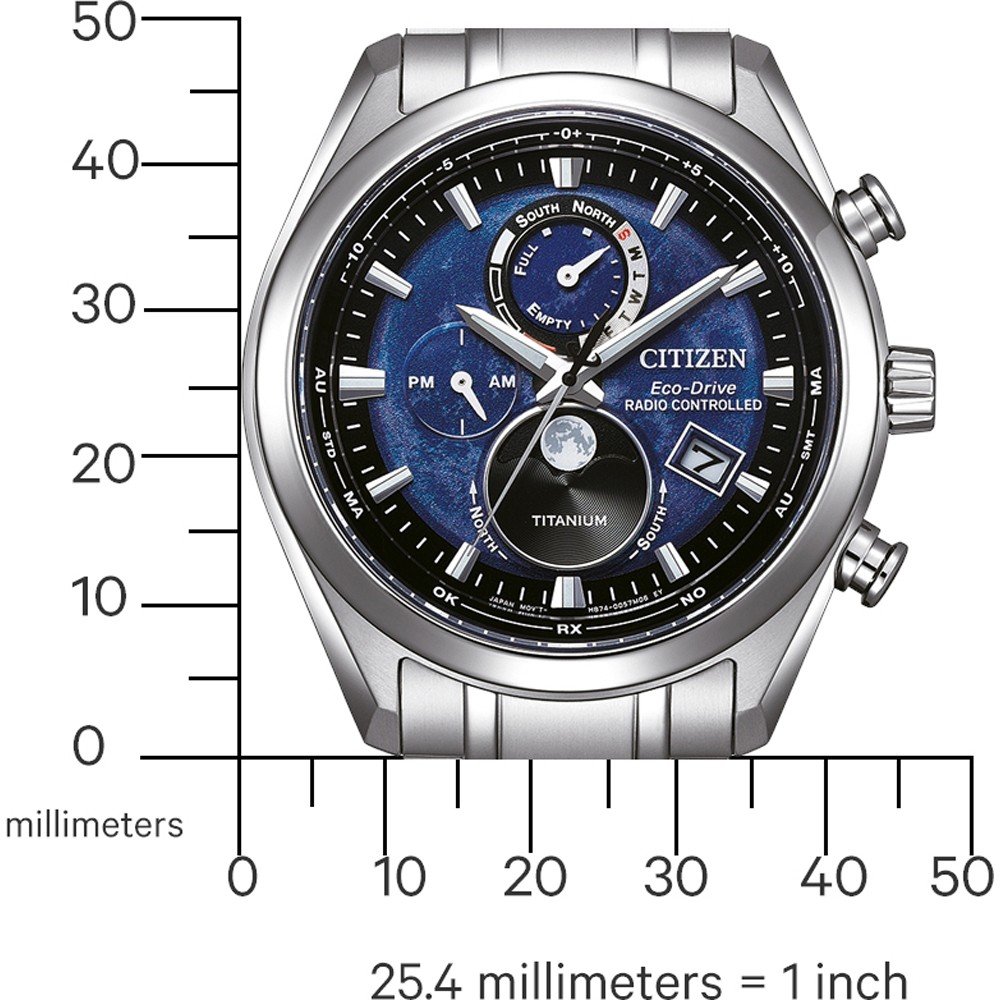 Citizen Super Titanium BY1010-81L Tsuki-yomi Watch • EAN: 4974374338129 • Mastersintime.com