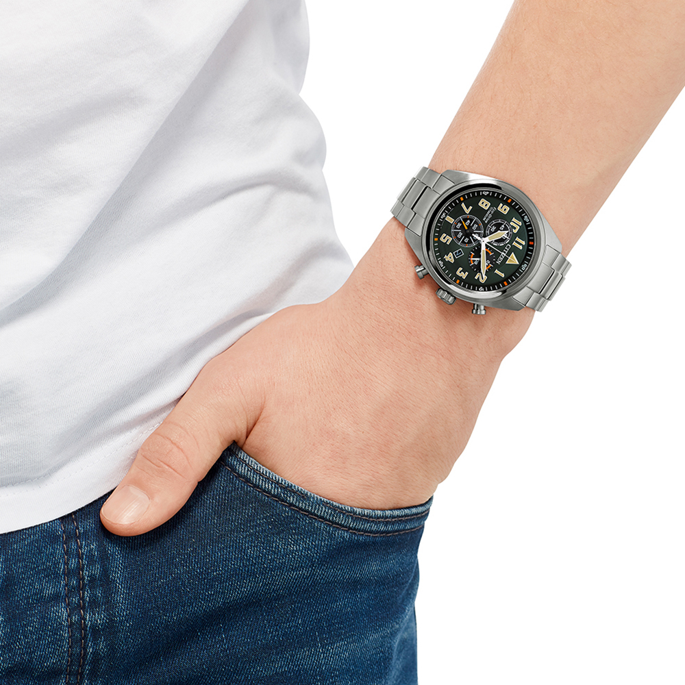 Citizen AT2480-81X watch - Field Chronograph