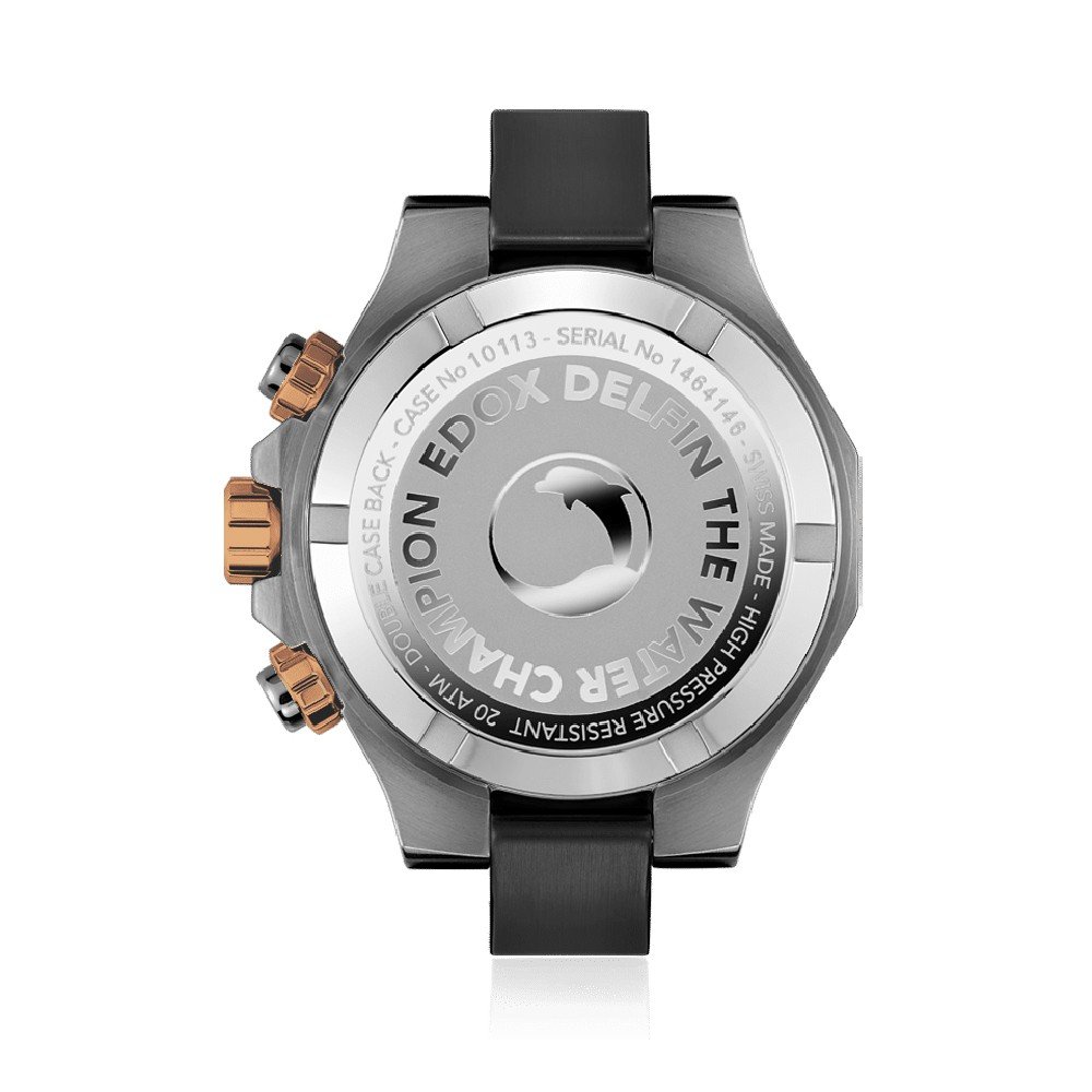 Edox Delfin 10112-357GRNCA-BRNR Delfin The Original Watch • EAN ...