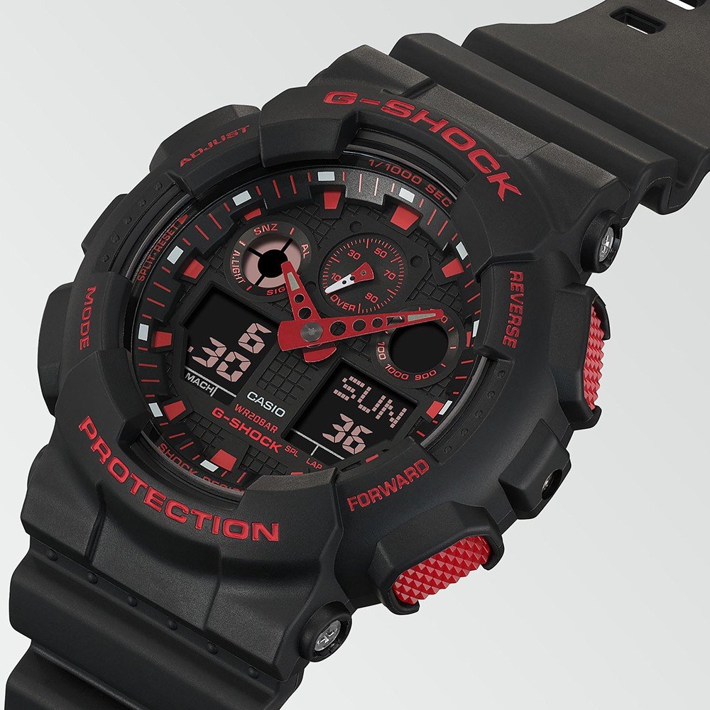 G-Shock Classic Style GA-100BNR-1AER Ignite Red Watch • EAN ...