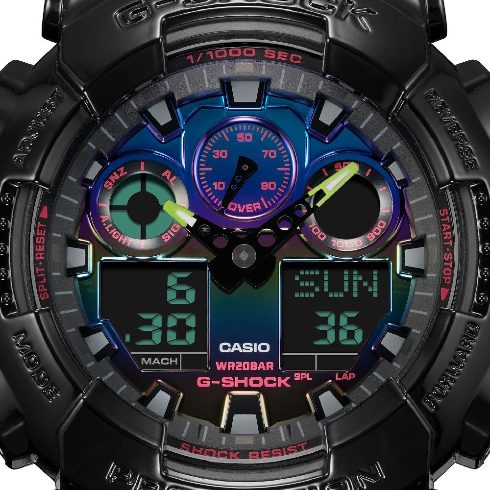 G-Shock Classic Style GA-100RGB-1AER Virtual Rainbow Uhr • EAN ...