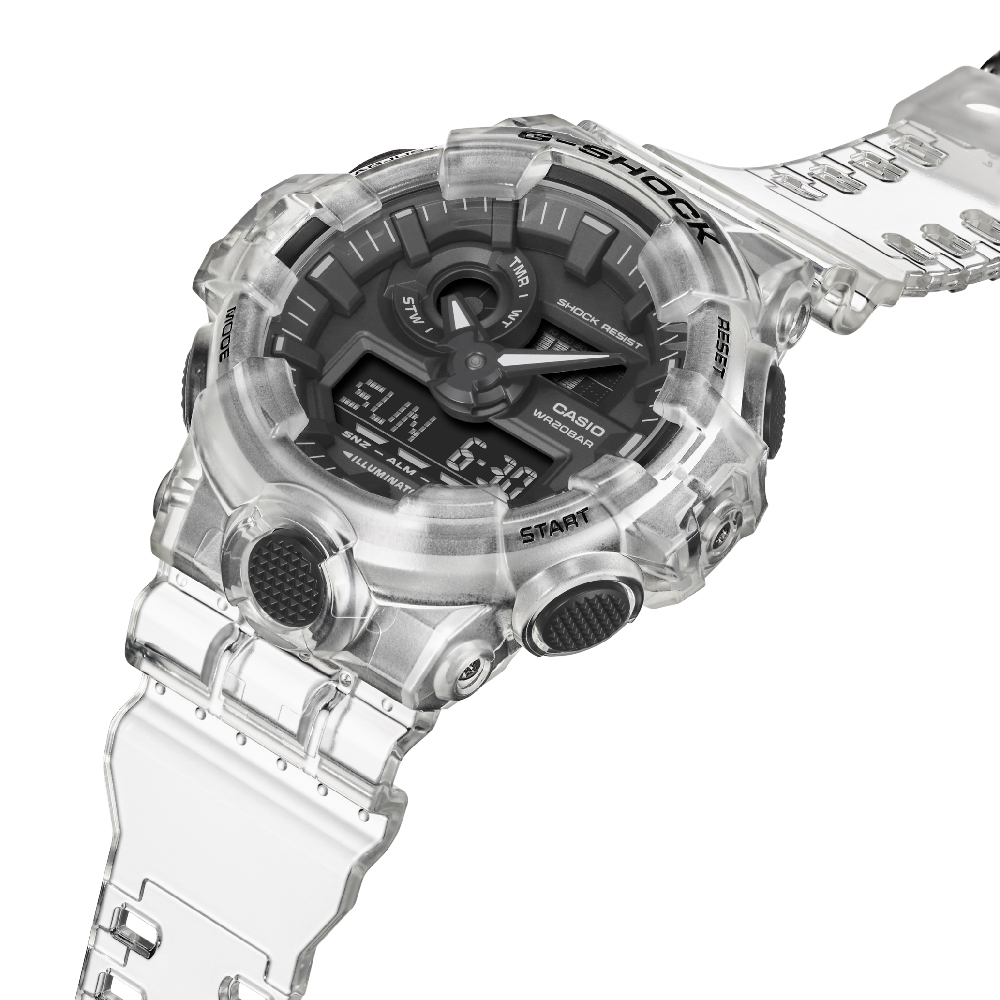 G-Shock GA-700SKE-7AER watch - Skeleton Series - White