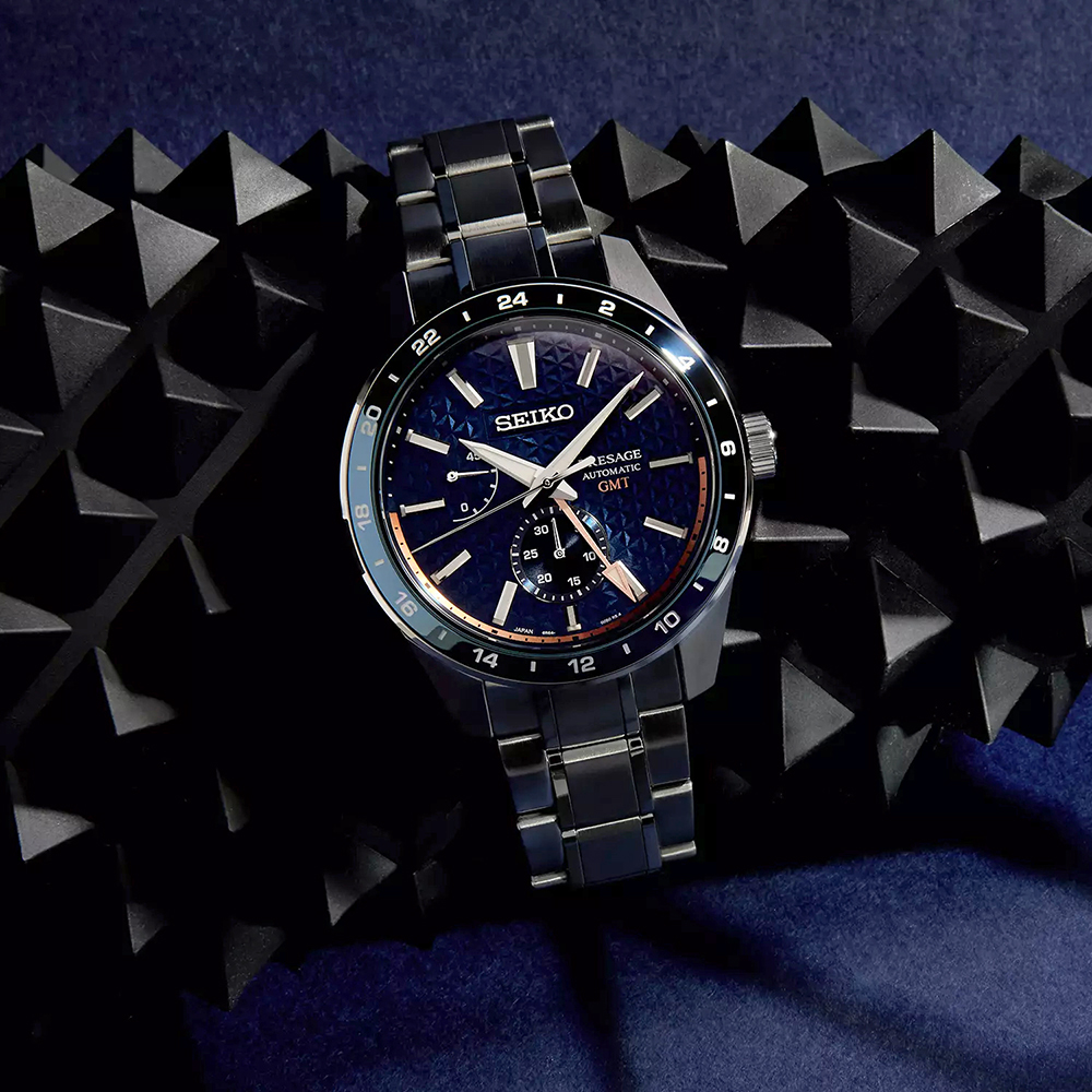 Seiko SPB217J1 watch - Presage Sharp Edged GMT