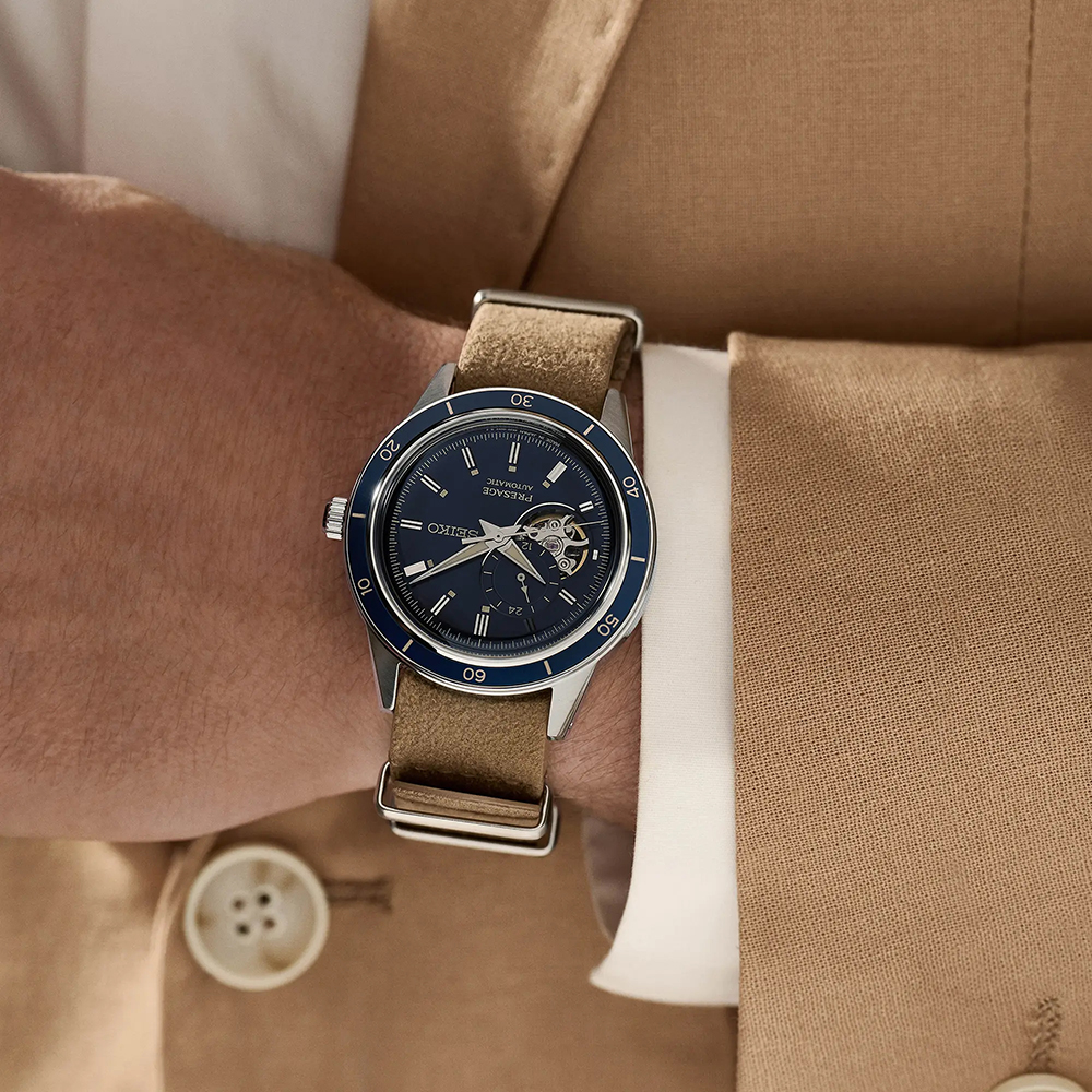 montre Seiko Presage SSA453J1 Presage - Style 60s ‘Denim’ • EAN ...