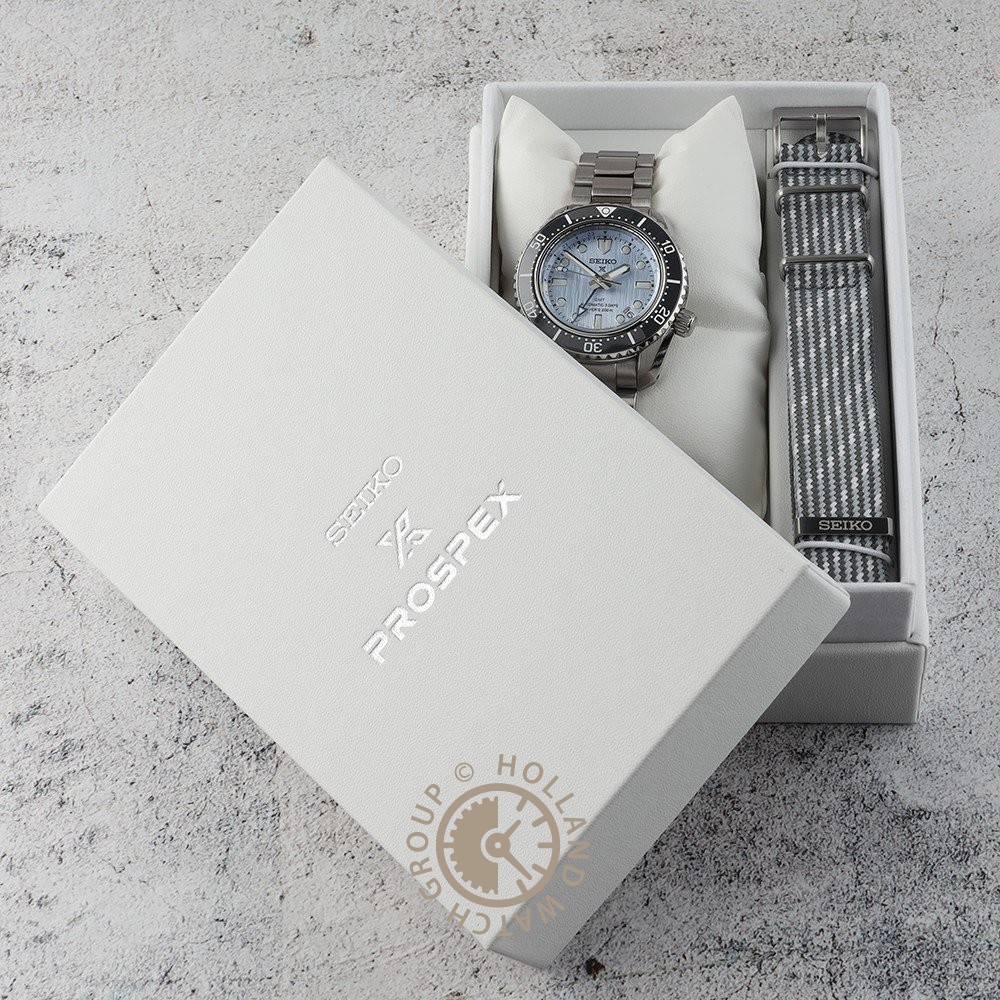 Seiko Prospex SPB385J1 Prospex Glacier Blue GMT Watch • EAN ...