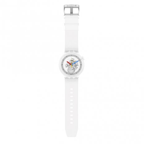 Swatch SB01K100 watch - Clearly Bold