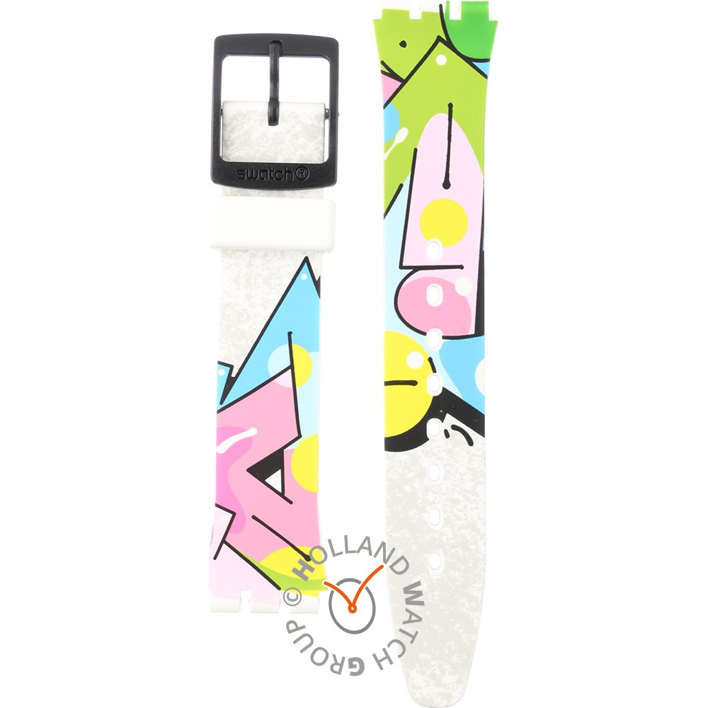 Swatch Straps AGB317 GB317 Image Of Graffiti Strap • Official dealer ...