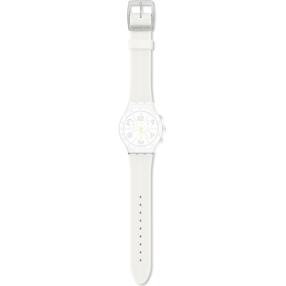 Swatch Irony Chrono Strap AYCS4051 YCS4051 Ray Of Light White Strap ...