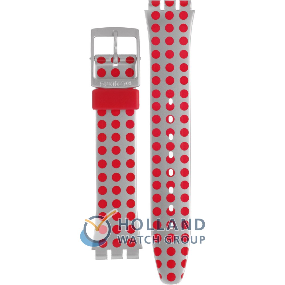 Swatch AGE240 Strap - GE240 Red Flush