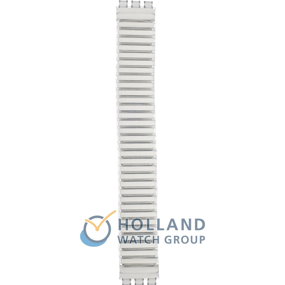 Swatch ASAK128A Strap - SAK128 Virtual Silver Large