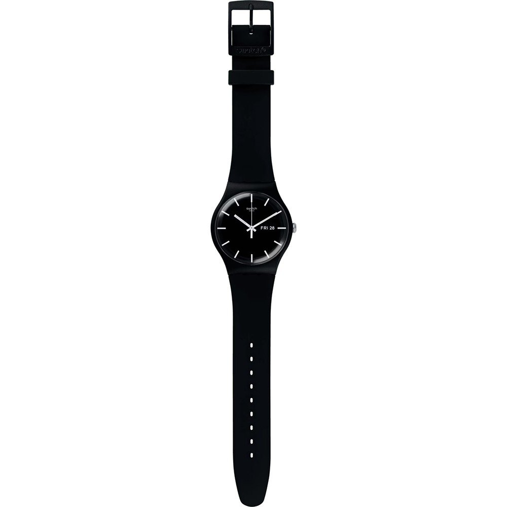 Swatch Plastic Bio - NewGent SO29B704 Mono Black Watch • EAN ...