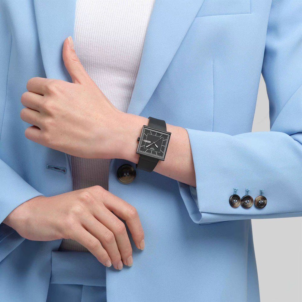 Swatch What If - Square SO34B701 What If... Blackagain? Watch • EAN ...