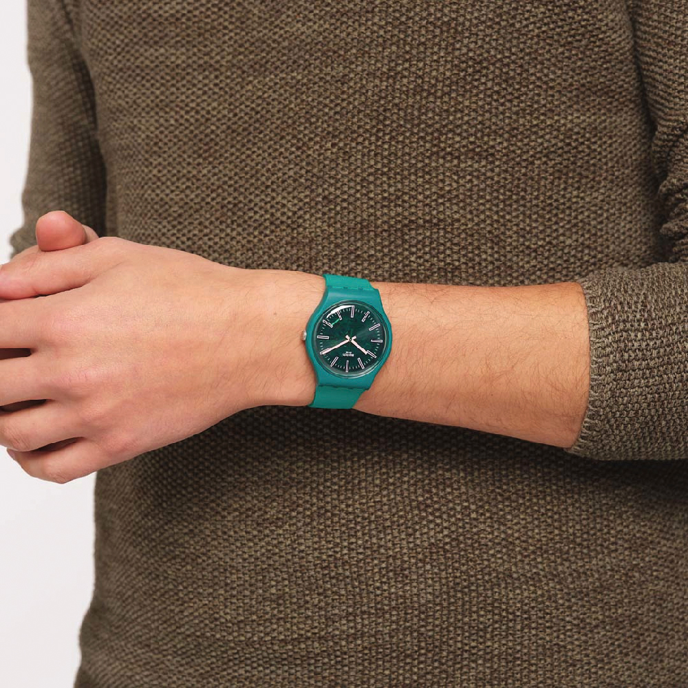 Swatch SO29G100 watch - Sunbrush Grass