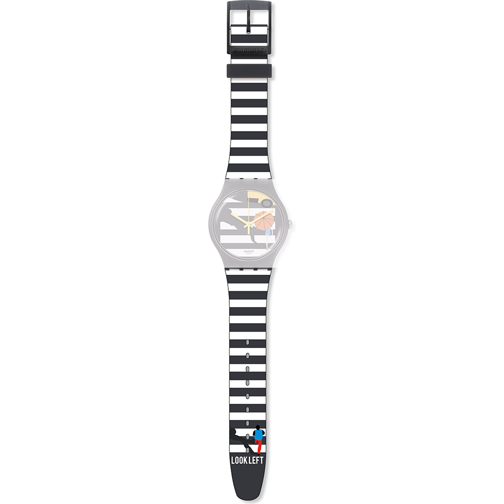 Swatch ASUOM108 Strap - SUOM108 Cross The Path