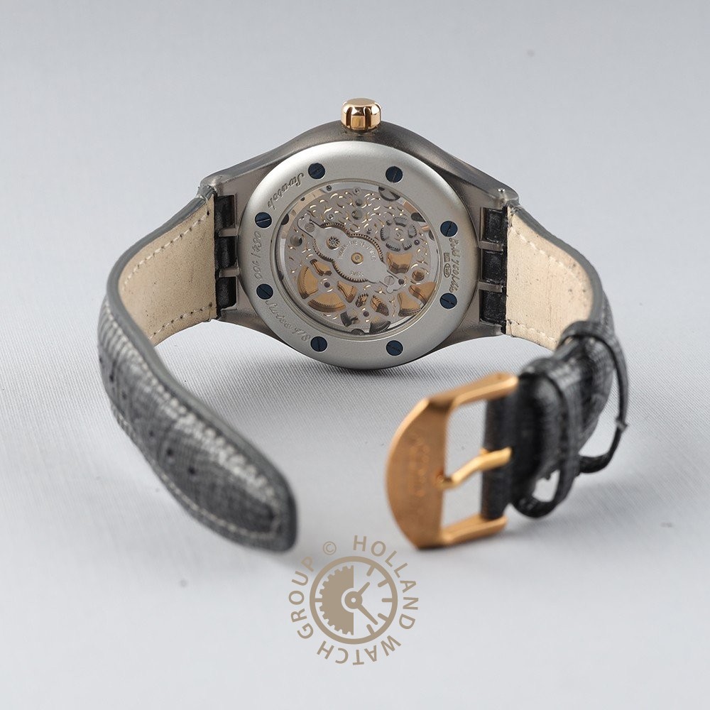Swatch Historic collection SVAZ100-PO1 Diaphane One - Turning Gold ...