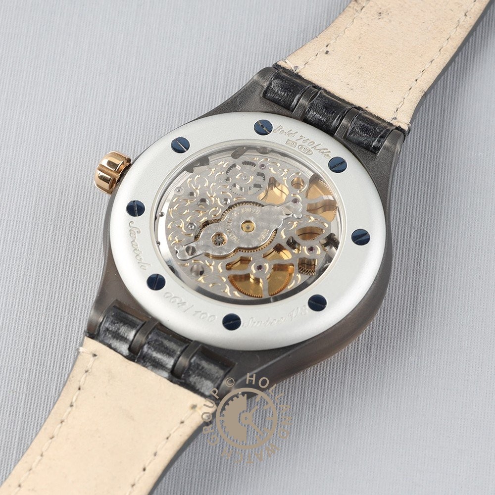 Swatch Historic collection SVAZ100-PO1 Diaphane One - Turning Gold ...