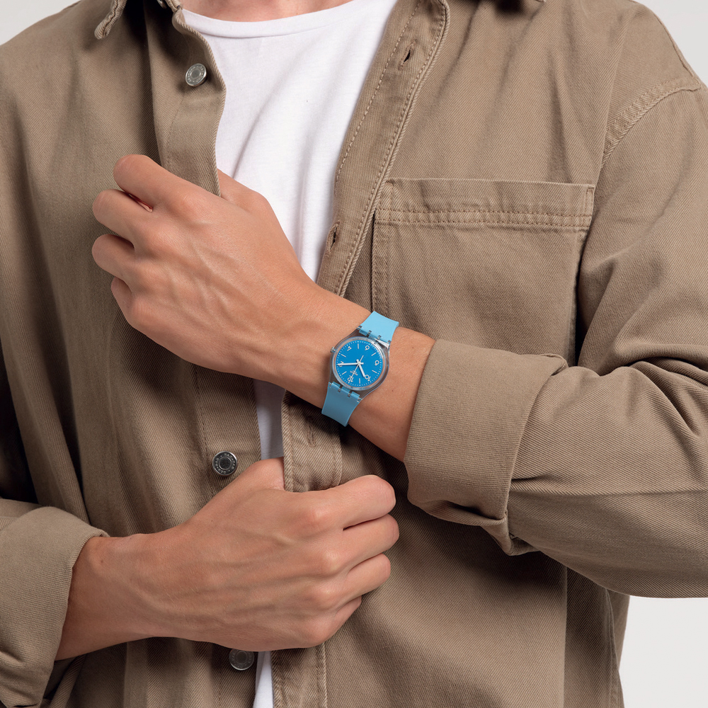 Swatch SO28S101 watch - Turquoise Tonic