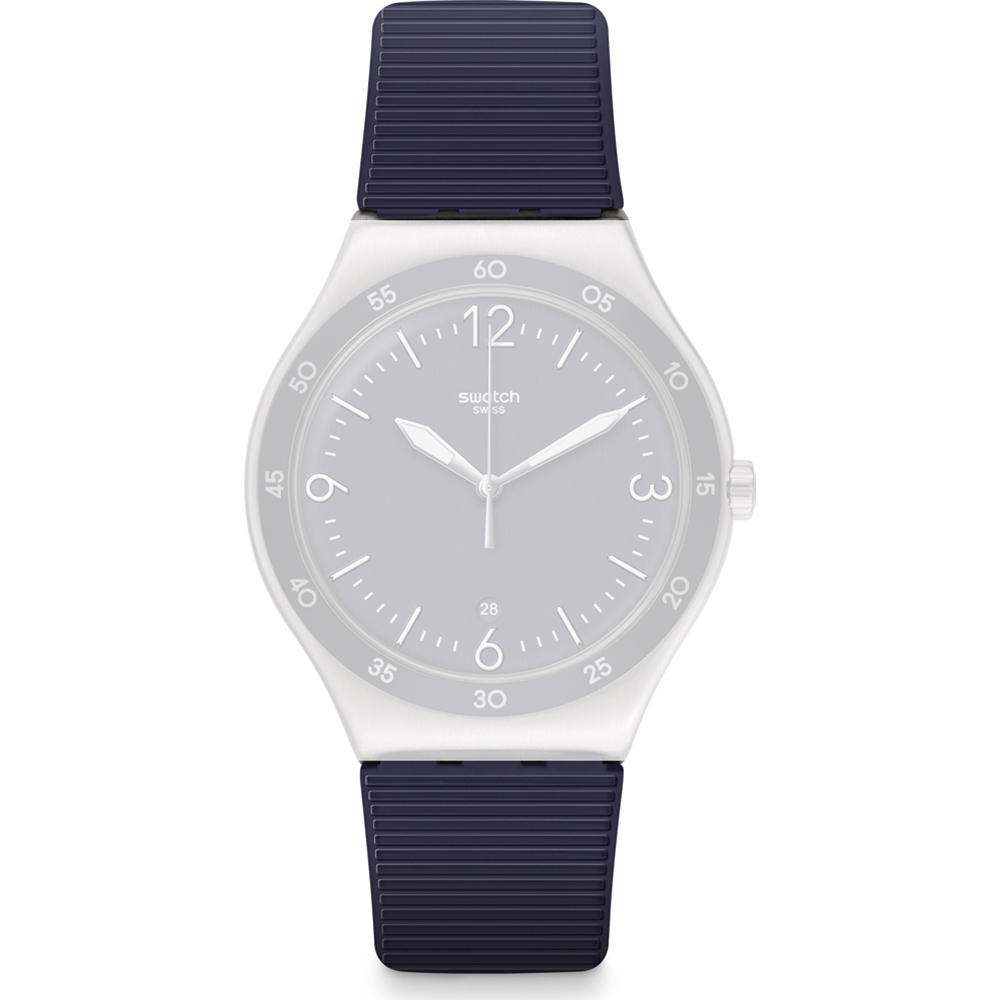 Swatch AYWS453 Strap - YWS453 Blue suit big classic