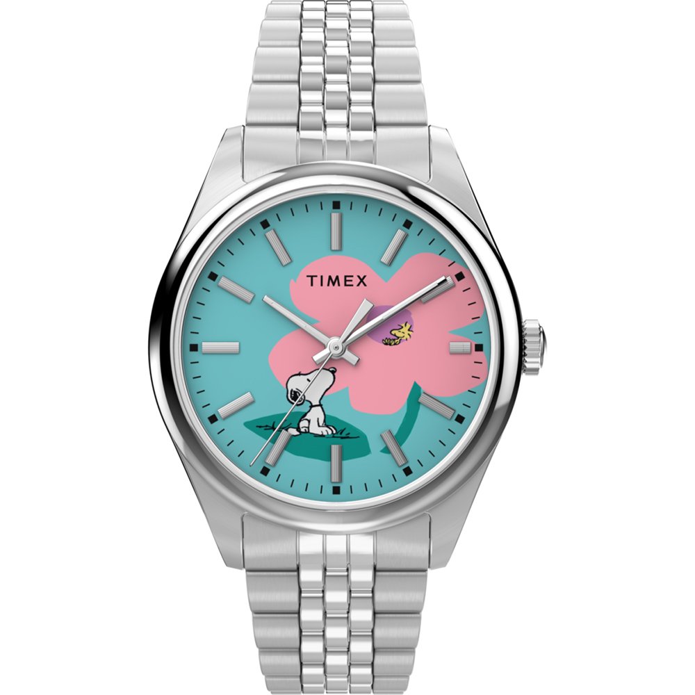 Timex X Peanuts TW2Y52600 Peanuts x Timex Legacy Snoopy with Flower ...